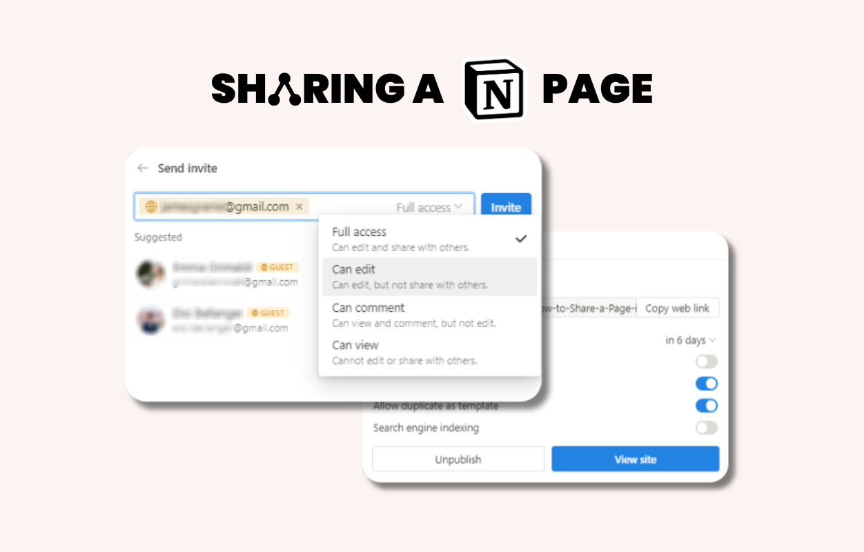How To Share A Notion Page A Step by Step Guide